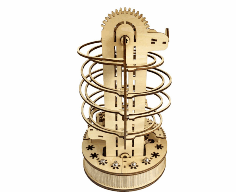 Turbo Tracks Marble Run Set 3D Mechanical Wooden Puzzle – Wakilni ...