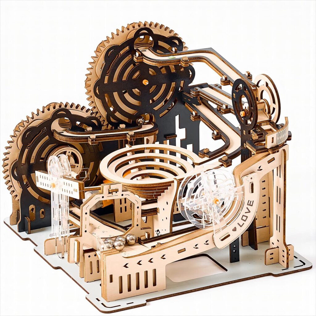 Manual Marble Run Set 3D Mechanical Wooden Puzzle – Wakilni Marketplace