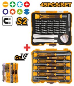INGCo 45pcs precision screwdriver and bits set – Wakilni Marketplace