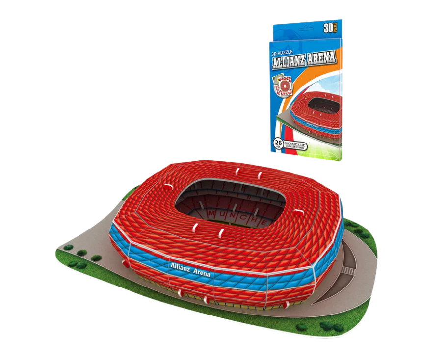 Allianz Arena Bayern Munich Stadium 3D Puzzle Small – Wakilni Marketplace