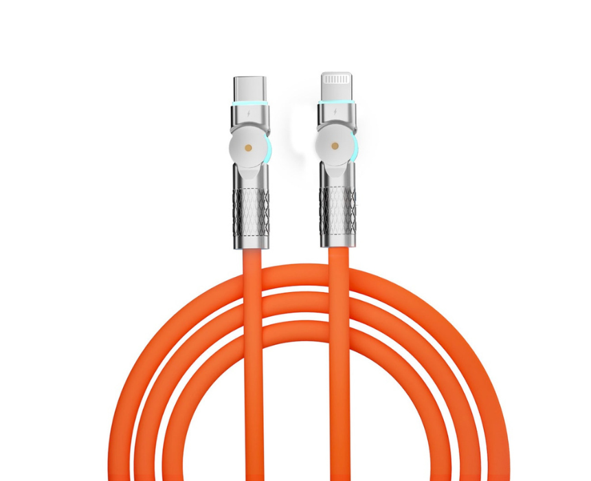 Double Head Rotate Cable Pd Type C To Apple 30W 1M Orange PD DHR30WC OG ...